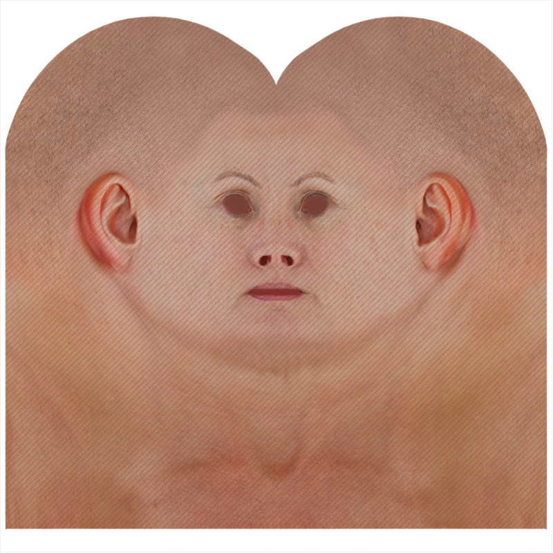 Female Head Texture Map 50